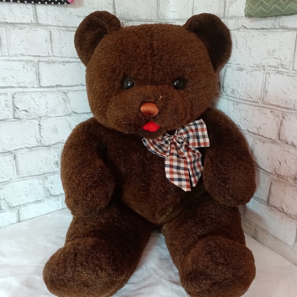 Vintage | Toys | Vintage Plush Teddy Bear Larger Size | Poshmark